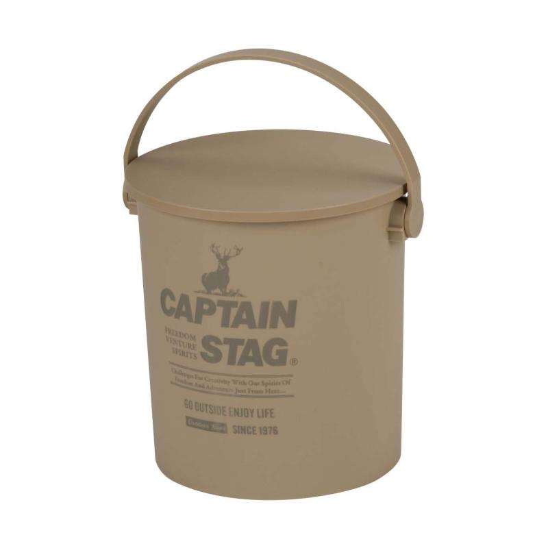 キャプテンスタッグ(CAPTAIN STAG) アウトドア CS 座れるバケツ 15L ベージュ 日本製 UM-1617製品サイズ:(約)幅310×奥行305×高さ300mm、製品重量:(約)1.01kg耐荷重:80kg最大収納重量:(約)...
