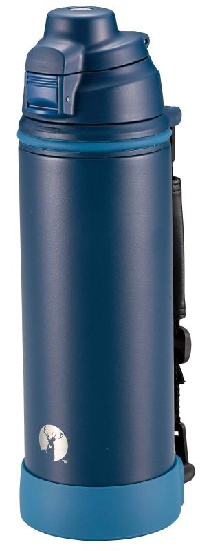 キャプテンスタッグ(CAPTAIN STAG) スポーツボトル 水筒 直飲み ダブルステンレスボトル 真空断熱 保冷 HDダイレクトドリンクボトル 1L スポーツドリンク対応 ベルト付き ネイビー UE-3507部門名:ユニセックス大人製品...