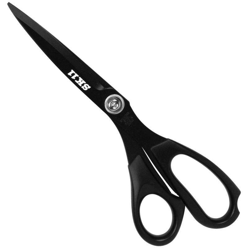 SK11(エスケー11) ラシャ切りはさみ クロスカットR フッ素 240mm 壁紙・クロスの切断に R刃用途:壁紙・クロスの張替え時などの切断作業特徴:布の裁断・ラッピング・手芸作業にも使用できるラシャ切はさみ全長:約240mm刃部仕様:...