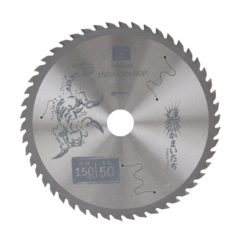 SK11(エスケー11) 充電かまいたち マルチチップソー エントリーモデル 外径150mm×刃数50P 12~40V対応 木材系・金属系・石膏系など多用途材料の切断 SM150-50特徴:充電丸鋸や電気丸鋸に取り付けて木材系、金属系、石膏...