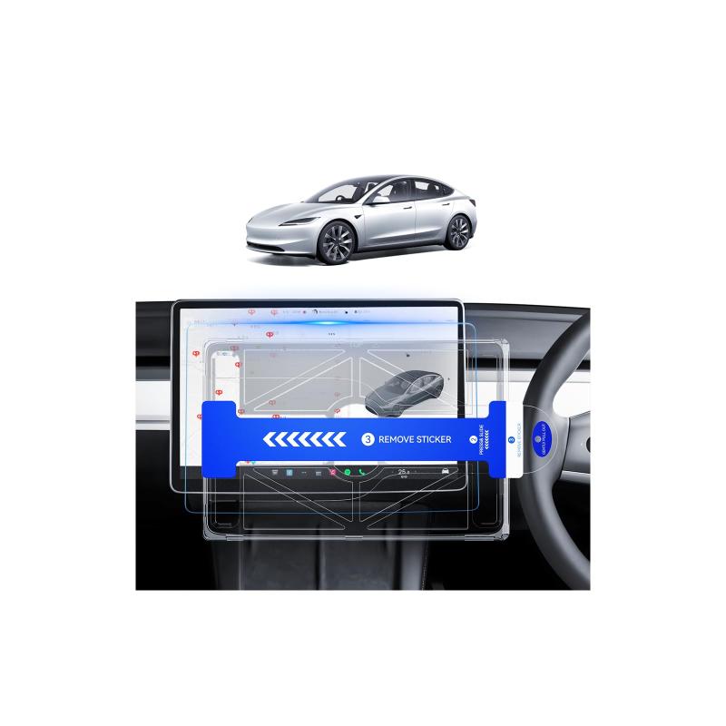 SKTU AG反射防止フィルム 【新型 テスラ モデル3 ハイランド 】15.4インチ 保護フィルム モデル3専用 フロント ディスプレイ 画面保護シール 艷消し マット肌触り ガラス製 飛散防止 貼付簡単 【対応車種】テスラ モデル3 ハ...