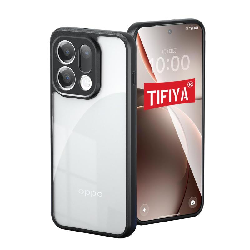 【TIFIYA】For OPPO Find X9 用 ケース クリア TPU+PC素材 米軍MIL規格 落下防止 find x9 ケース 黄変防止 耐衝撃 軽量 耐久性 oppo find x9 保護カバー（透明）【対応機種】For OPP...