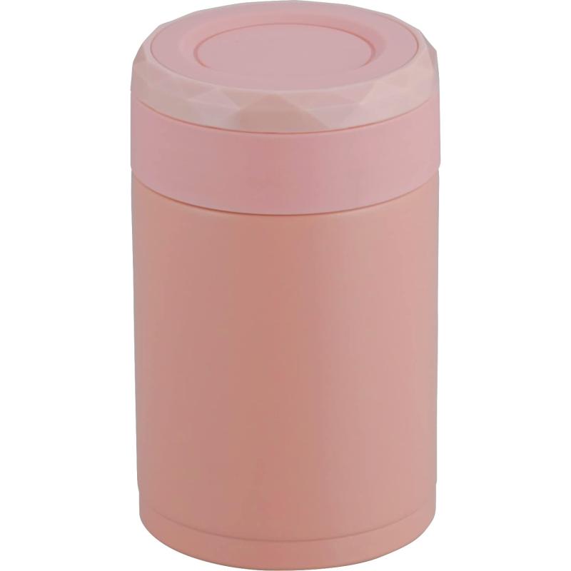 和平フレイズ(Wahei freiz) スープジャー 300ml コーラルピンク RH-1611本体サイズ : φ77×125mm主な材質 : ステンレス鋼(真空断熱構造)、PP、シリコーンゴム重量 : 250g