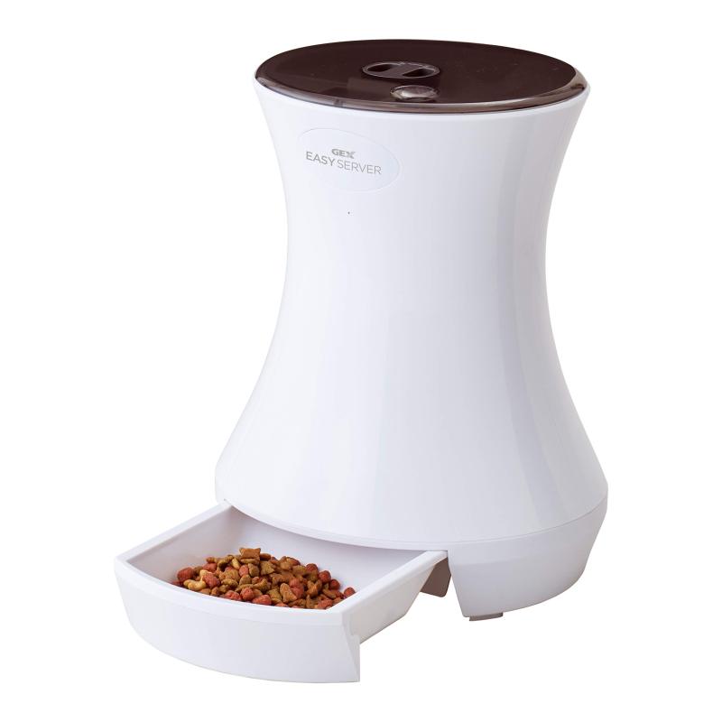 ジェックス Lacook EASY SERVER 自動給餌器 1日4回 安心の2電源 お留守番にも [ペット用]本体サイズ (幅X奥行X高さ) :28×28×36.3cm本体重量:1.9kg原産国:中華人民共和国