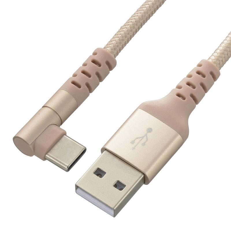 オーム電機AudioComm スマホケーブル Type-C 断線に強いTypeCケーブル タイプCケーブル Type-C/Type-A L型 1.5m SMT-L15LTCA-N 01-7135 OHM【 特 長 】　USB Type-C ...