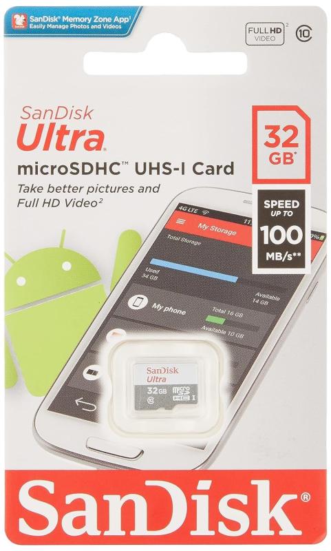 SanDisk Ultra 32GB 100MB/s UHS-I Class 10 MicroSDHC Card SDSQUNR-032G-GN3MNSanDisk Ultra MicroSDHC 32GB 100MB/s クラス10 UH...