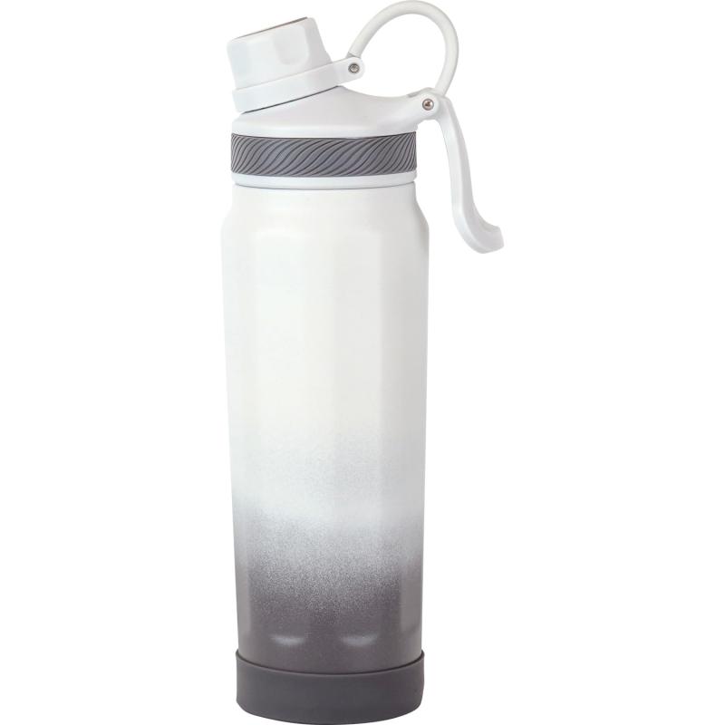 和平フレイズ ハンドル付き 530ml ホワイト×グレー 保冷専用 真空断熱 直飲み 水筒 フォルテック RH-1680本体:ステンレス鋼(真空断熱構造)、外面:粉体塗装、蓋・飲み口:ポリプロピレン商品サイズ(約):幅8.6×奥行7.7×高...