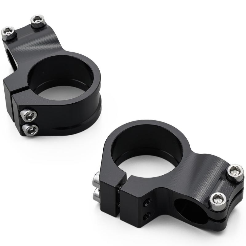 デイトナ(Daytona) 削り出し セパレートハンドル用 クランプ左右セット フォーク径 φ43mm ブラック 69778【用途】削り出しセパレートハンドル ストレートバーおよびアングルバー取付け用クランプ【仕様1】フロントフォーク径Φ4...