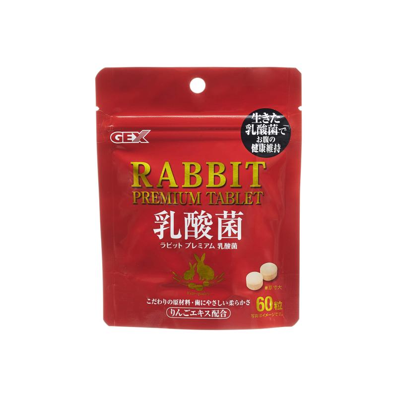 GEX ジェックス ラビットプレミアム乳酸菌本体サイズ (幅X奥行X高さ) :11×5×14cm本体重量:40g原産国:日本栄養成分:粗たんぱく質4.5%以上 粗脂肪2.5%以上 粗繊維8.5%以下 粗灰分4.5%以下 水分8.0%以下ブラ...