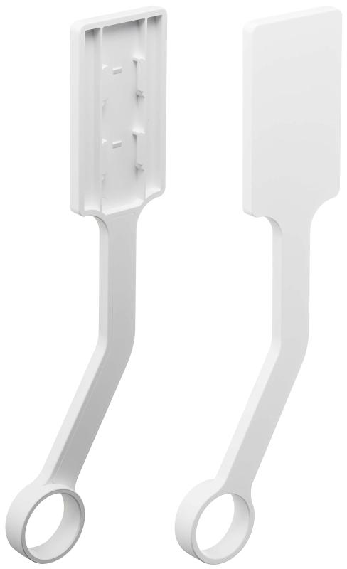 山崎実業(Yamazaki) フィルムフック エアコン 室内物干し ポールホルダー ホワイト 約W1.5×D10.5×H29.5cm(1つあたり) タワー tower 洗濯物干し 部屋干し コンパクト 簡単取り付け 6308商品サイズ:約W...