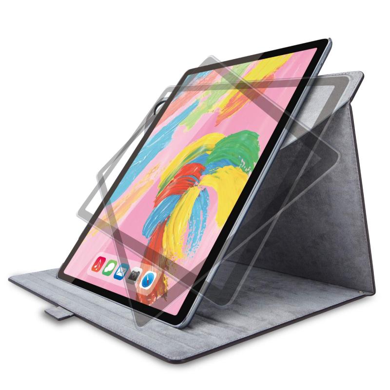 エレコム iPad Pro 12.9 (2018) ケース フラップカバー ソフトレザー 360度回転 ブラック TB-A18L360BKケース部分が360度回転させることができるため、映像を見るときは横向きに、縦に長いWEBページを見ると...
