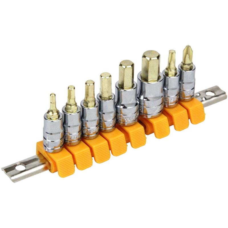 SK11(エスケー11) ソケットセット 差込角:6.35mm ヘックスビットソケット 8点組 差込角6.35mm SHS208BH特徴:自転車メンテナンスに便利なセット内容ソケットビット入数:8本セット内容:六角(H3・H4・H5・H6・...