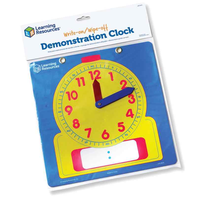 ラーニング リソーシーズ Write ＆ Wipe Demonstration Clock 書いて消せる学習時計 デモ用 LER 0573世界80カ国以上で愛されるラーニング リソーシズ(Learning Resources)の書いて消せる...