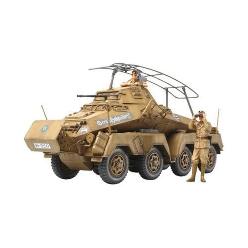 タミヤ 1/35 ミリタリーミニチュアシリーズ No.297 ドイツ陸軍 8輪重装甲車 Sd.Kfz.232 アフリカ軍団 プラモデル 35297組み立て、塗装が必要なプラモデル。別途、工具、塗料等が必要。