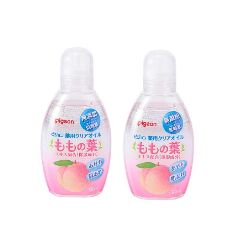 【まとめ買い】ピジョン Pigeon 薬用クリアオイル ももの葉エキス配合(保湿成分) 90ml×2個商品サイズ (幅×奥行×高さ) :11×3.5×11.6cm内容量:180ml(90ml×2個)