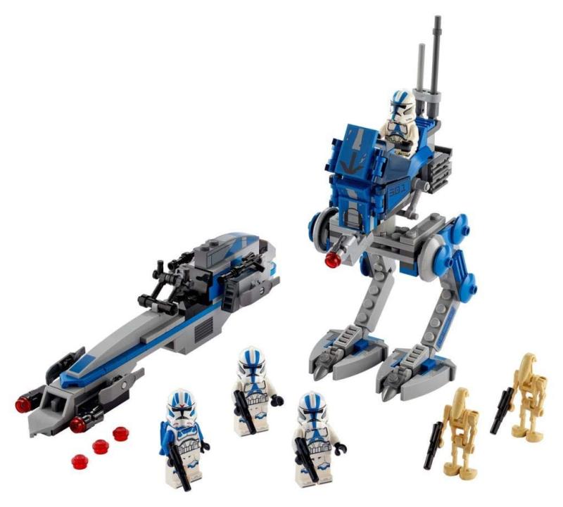 レゴ(LEGO) スター・ウォーズ クローン・トルーパー 501部隊 75280 おもちゃ ブロック プレゼント 戦隊ヒーロー 男の子 7歳以上AT-RTウォーカーとBARCスピーダーが付属したこのセットで、アニメ「スター・ウォーズ：クロー...