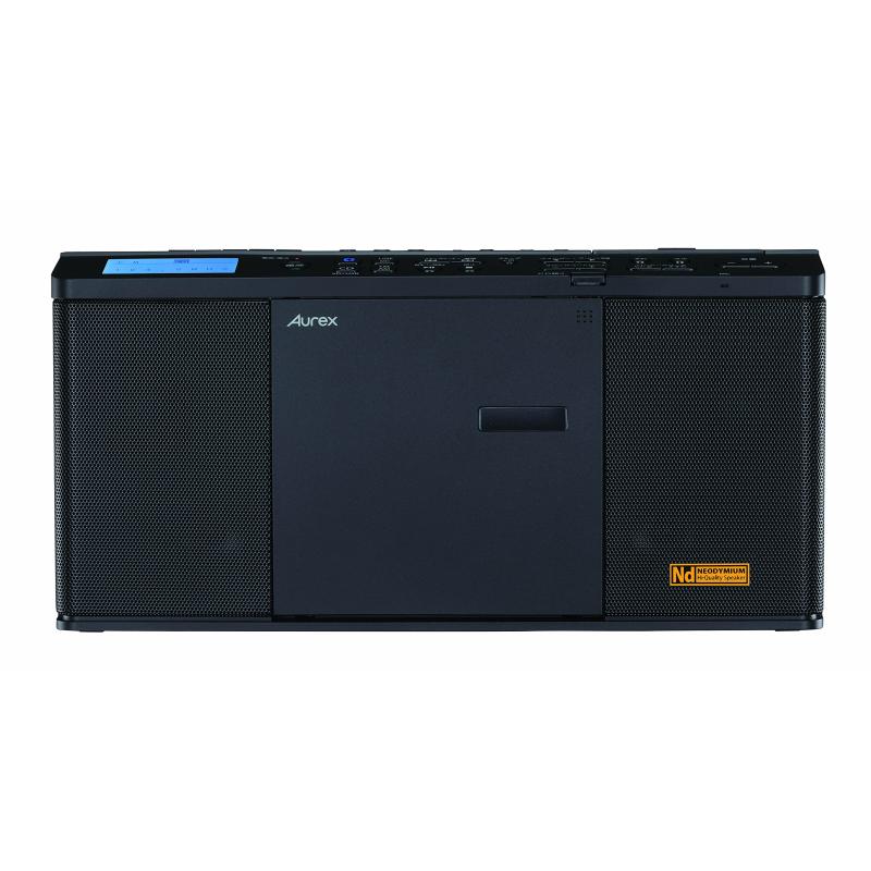 TOSHIBA(東芝) TY-ANX1(K) ハイスペック CD ラジオ Bluetooth 送受信機能 コンパクト スリム ネオジウムスピーカー スリープ タイマー 搭載 ワイドFM 対応 リモコン付き SD対応 内蔵マイク ブラック外形...