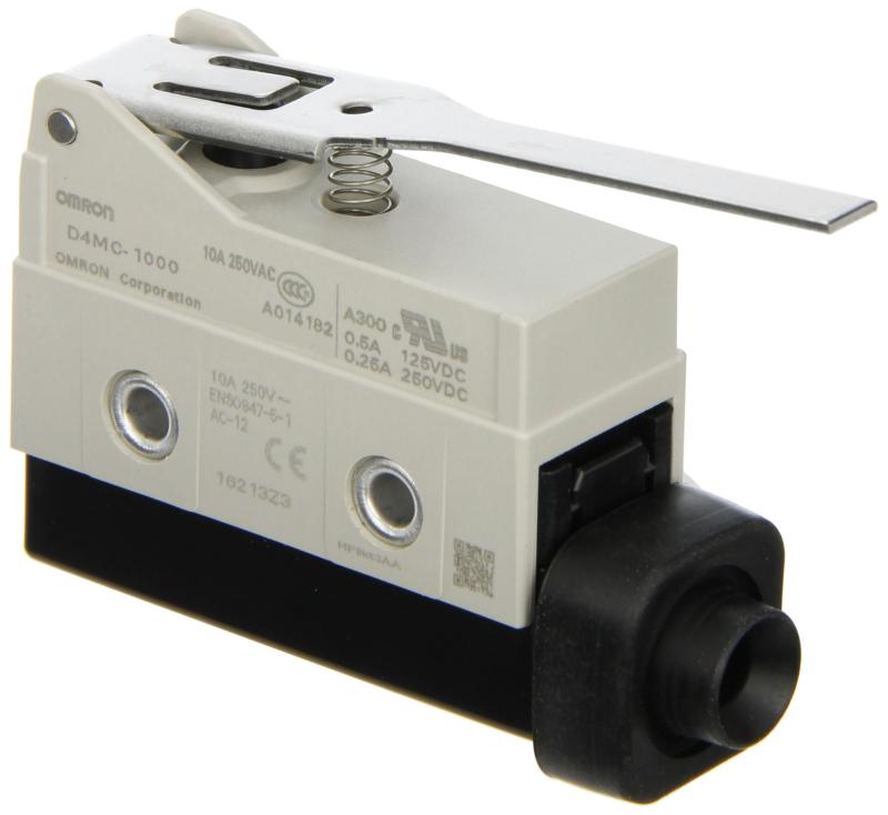 オムロン(Omron) 封入スイッチ セミコンパクト D4MCタイプ D4MC-1000シリーズ:D4MC特徴:セミコンパクト封入スイッチアクチュエータの種類:ヒンジ・レバー形認定海外規格:UL CCC（CQC）突入電流 :最大30A最大1...
