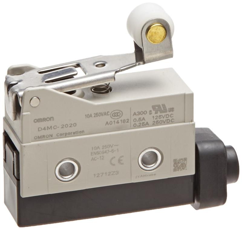 オムロン(Omron) 封入スイッチ セミコンパクト D4MCタイプ D4MC-2020シリーズ:D4MC特徴:セミコンパクト封入スイッチアクチュエータの種類:パネル取りつけプランジャ形許容操作速度:0.05mm～0.5m/s定格周波数:5...