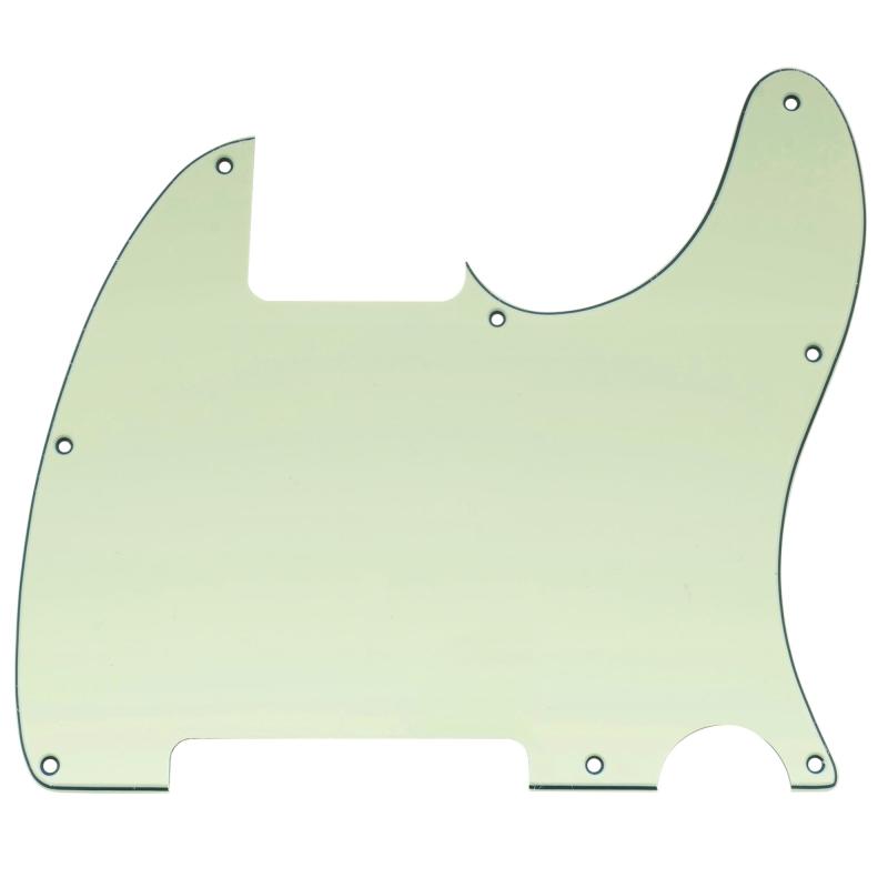 Musiclily 8穴 Esquire エスクワイヤー型ピックガード Fender American/Mexican Standard Esquire Teleエレキギター用、3Pミントグリーンアメリカ/メキシコ製標準的な純正Esquir...