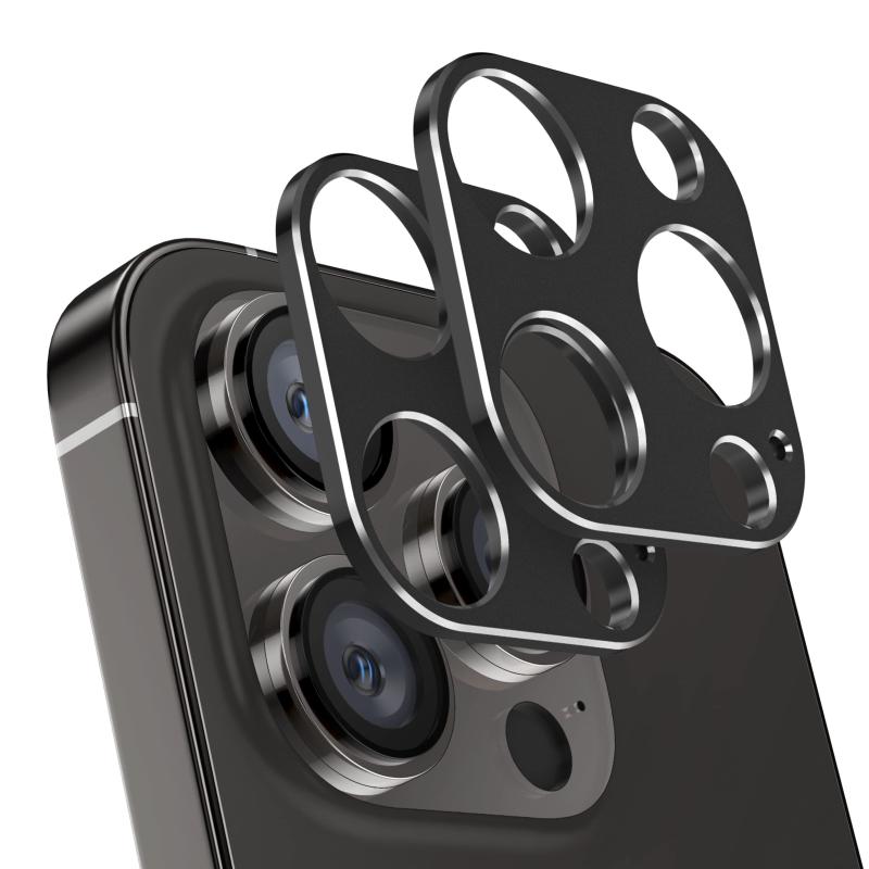 NIMASO カメラカバー iPhone 14 Pro 用/iPhone 14 Pro Max 用 カメラフィルムアルミ合金製 傷防止 レンズ保護 耐衝撃 2枚セット NCM22H527対応機種 : iPhone 14 Pro 用 / iP...