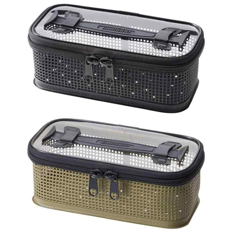 シマノ(SHIMANO) システムメッシュケース カーキ M BK-098Uカラー：カーキサイズ：M外寸(cm)：26×12×10