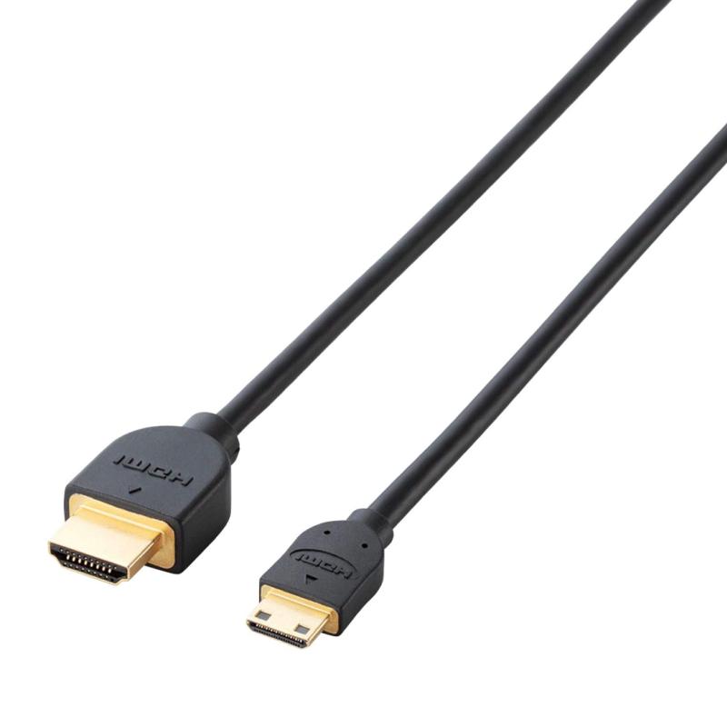 エレコム mini HDMI ケーブル 3m 4K × 2K対応 ブラック DH-HD14EM30BK4K2K、3DフルHDに対応した、HIGH SPEED with Ethernet認証済みの“イーサネット対応HIGH SPEED HDM...