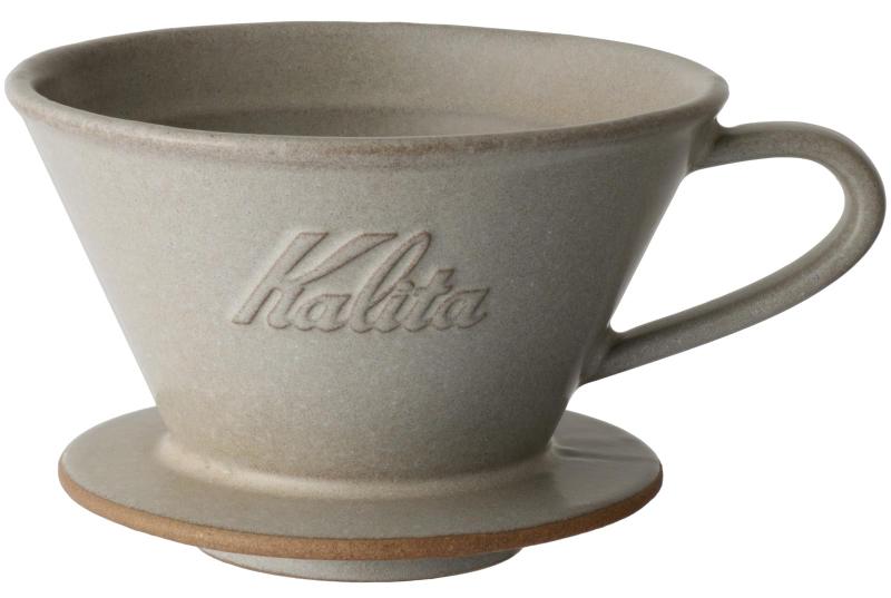 カリタ Kalita コーヒー ドリッパー 美濃焼 保温性が高い 陶器 2~4人用 DACHI &amp; Kalita MI185 サンドベージュ #02101 ウェーブシリーズ 日本製 ドリップ 器具 二人用 四人用 2杯用 4杯用 磁...