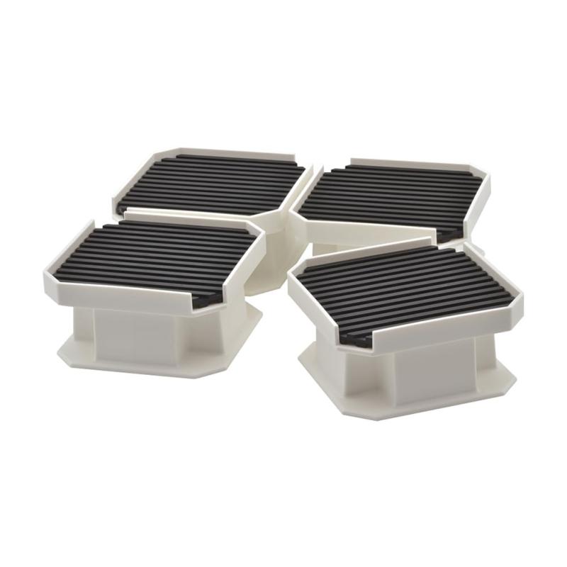カクダイ(KAKUDAI) 洗濯機用かさ上げ台 ホワイト 437-101耐荷重(4点支持):約1.96kN(約200kg)カラー:ホワイトかさ上げ台:PP防振ゴム:EPDM付属品:両面テープ