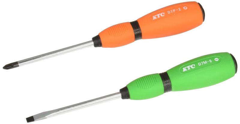 京都機械工具(KTC) ギフト用ドライバーセット 2本組 TD702セット内容:[[(+)]]No.2、[[(-)]]6ユニット数: 2