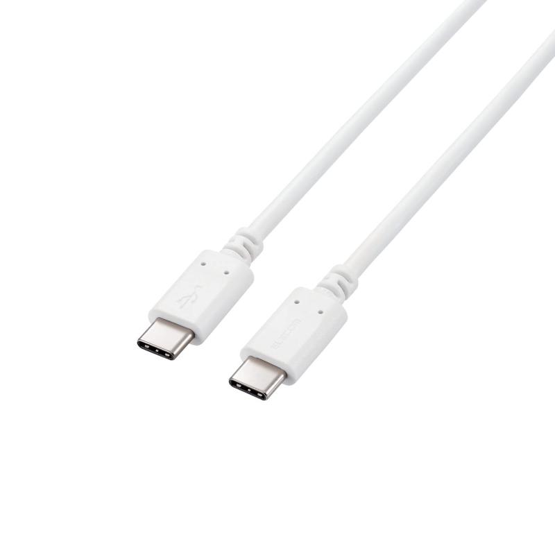 エレコム USB-C &amp; USB-C ケーブル 100W USB PD対応 2m ホワイト 【iPhone 16 シリーズ 対応検証済】 MPA-CC5P20WHUSB Type-C(TM)ポート搭載のスマートフォンやパソコンなどに...