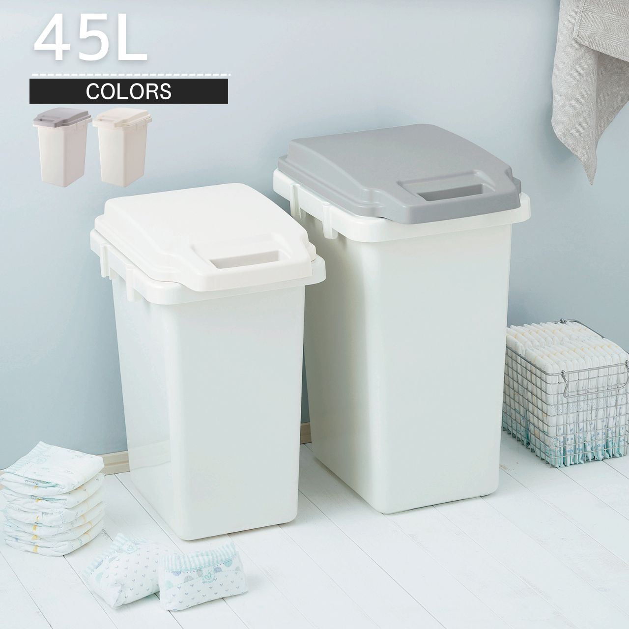 【材質】PP パッキン 発砲PE【機能】容量:約47L【静的耐荷重】設定なし【注意事項】【小箱】なし【組立】完成品【オンデマンドNo.】VOL.750【検索キーワード】ゴミ箱 ダストボックス 抗菌ペール 抗菌 防臭 防汚加工 パッキン付き ...
