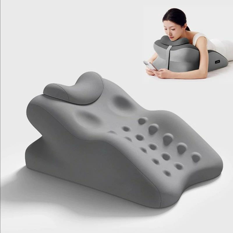 商品：うつ伏せ クッション 色：ベージュとグレーのつなぎ色、ブルーとグレーのつなぎ色、ダークグレー、グリーンとグレーのつなぎ色、ピンクとローズレッドのつなぎ色、ダークグレーとライトグレー 材質：柔らかすぎではなく硬すぎではない低反発コットン...