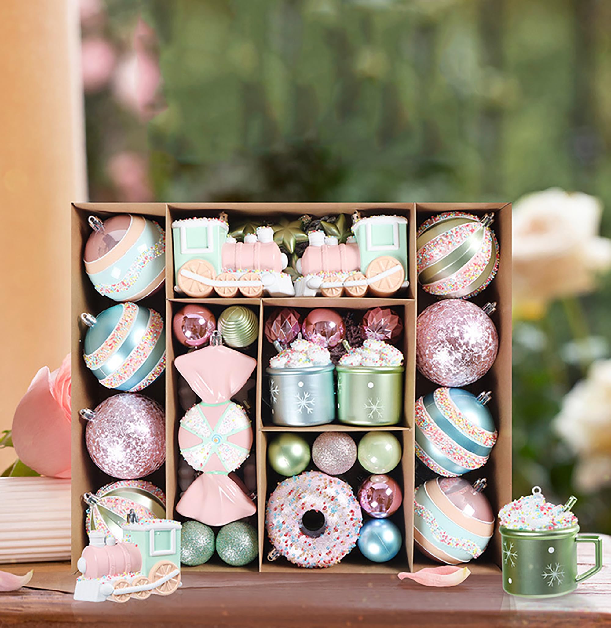 個数:48? 豪華なボールオーナメントセットがクリスマスツリーにぴったりと飾って、部屋にもキュートと華麗になる大変身！? クリスマスツリーオーナメントボールは無毒で耐久性の高いプラスチック素材で作られています。? 幅広い用途: 結婚式、パー...