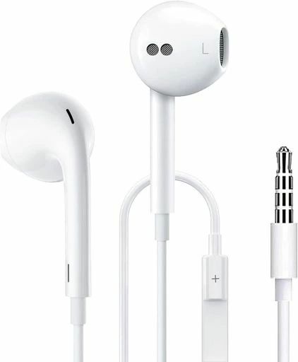 【有線イヤホン3.5mm】イヤホンマイクは3.5mmイヤフォン+マイクが採用する。全ての3.5mmインターフェース機器に対応できます。人間工学に基づいた超軽量設計、独特な側面着用式は確実に耳にフィットします。そして、移動中も落とす心配がなく...