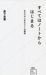 ■ISBN:9784065243305★日時指定・銀行振込をお受けできない商品になりますタイトルすべてはノートからはじまる　あなたの人生をひらく記録術　倉下忠憲/著ふりがなすべてわの−とからはじまるあなたのじんせいおひらくきろくじゆつせいか...