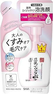 □商品説明 ●国産大豆たまほまれ使用 豆乳発酵液(保湿成分)豆乳イソフラボン含有の薬用エイジングケア*泡洗顔 *年齢に応じたお手入れ ●リッチな弾力泡でつっぱらない！くすみ※1オフ・毛穴ケア※2で、ハリと透明感のある素肌へ。 ●ハリつや う...