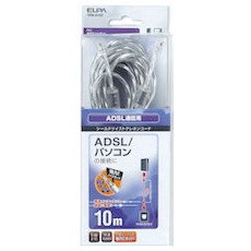 【メーカー名】エルパ(ELPA)【メーカー型番】【ブランド名】エルパ(ELPA)【商品説明】エルパ (ELPA) ADSLシールドツイスト 電話線 6極2芯 10m TEW-A100・画像はイメージ写真ですので付属品など画像の通りではないこ...