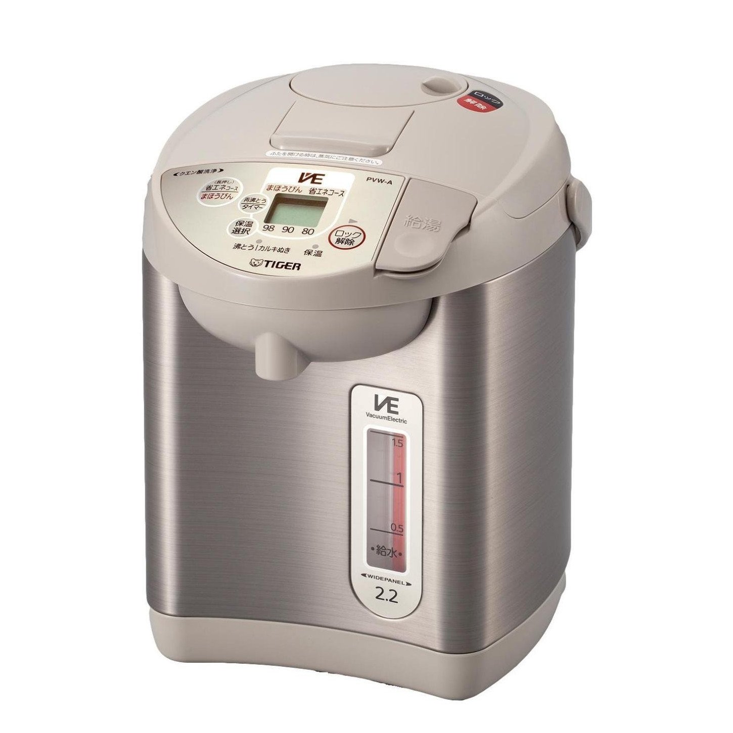 【メーカー名】【メーカー型番】【ブランド名】タイガー魔法瓶(TIGER)【商品説明】タイガー VE電気ポット 「とく子さん」 アーバンベージュ 2.2L PVW-A220-CU・画像はイメージ写真ですので付属品など画像の通りではないこともご...