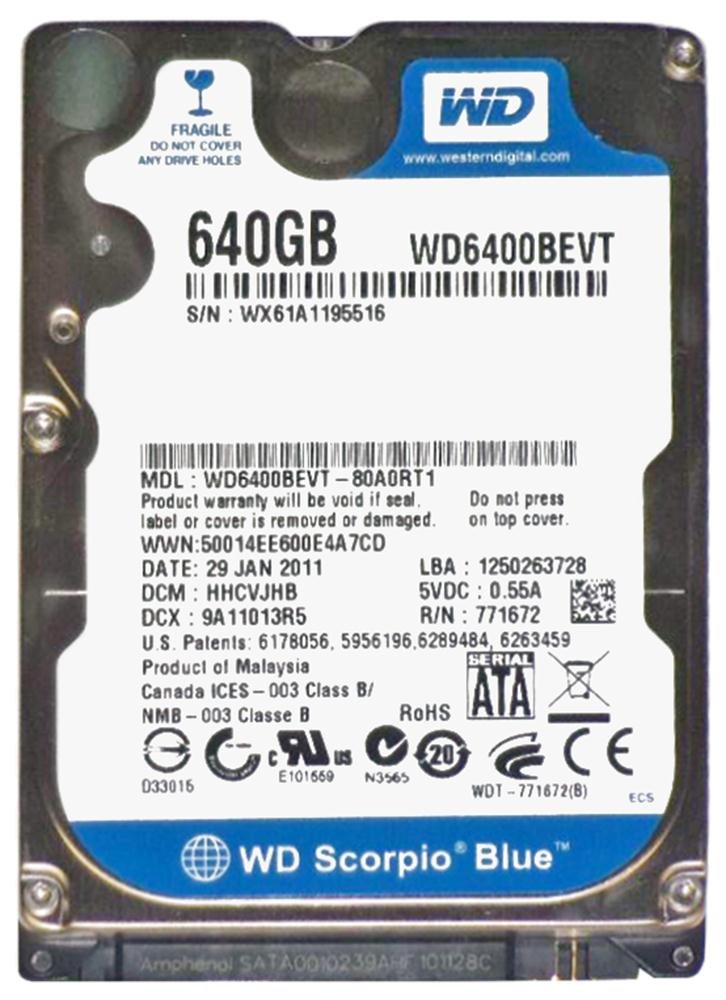 【メーカー名】ウエスタンデジタル(Western Digital)【メーカー型番】【ブランド名】Western Digital【商品説明】WESTERN DIGITAL 2.5インチ内蔵HDD 640GB Serial-ATA3.0Gb 5...