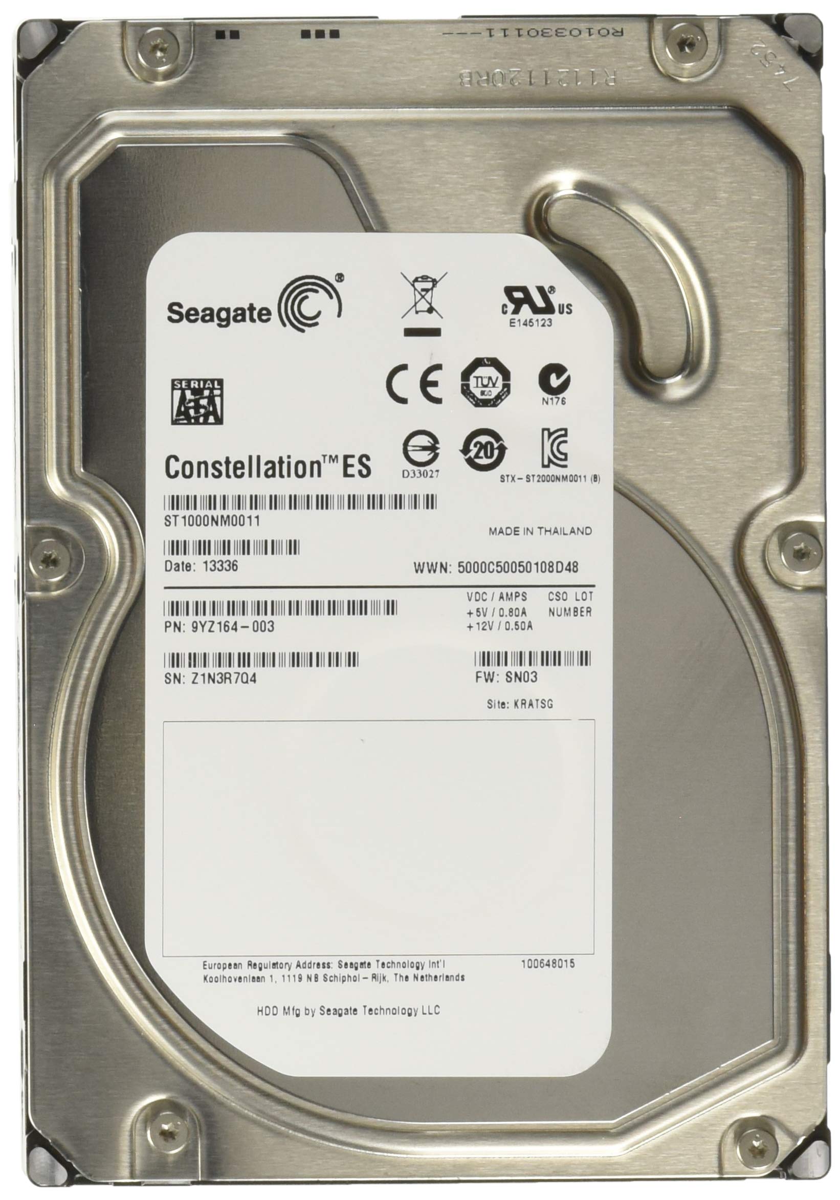 【メーカー名】SEAGATE【メーカー型番】【ブランド名】シーゲイト(SEAGATE)【商品説明】Constellation ES ST1000NM0011 1TB 内蔵ハードドライブ・画像はイメージ写真ですので付属品など画像の通りではない...