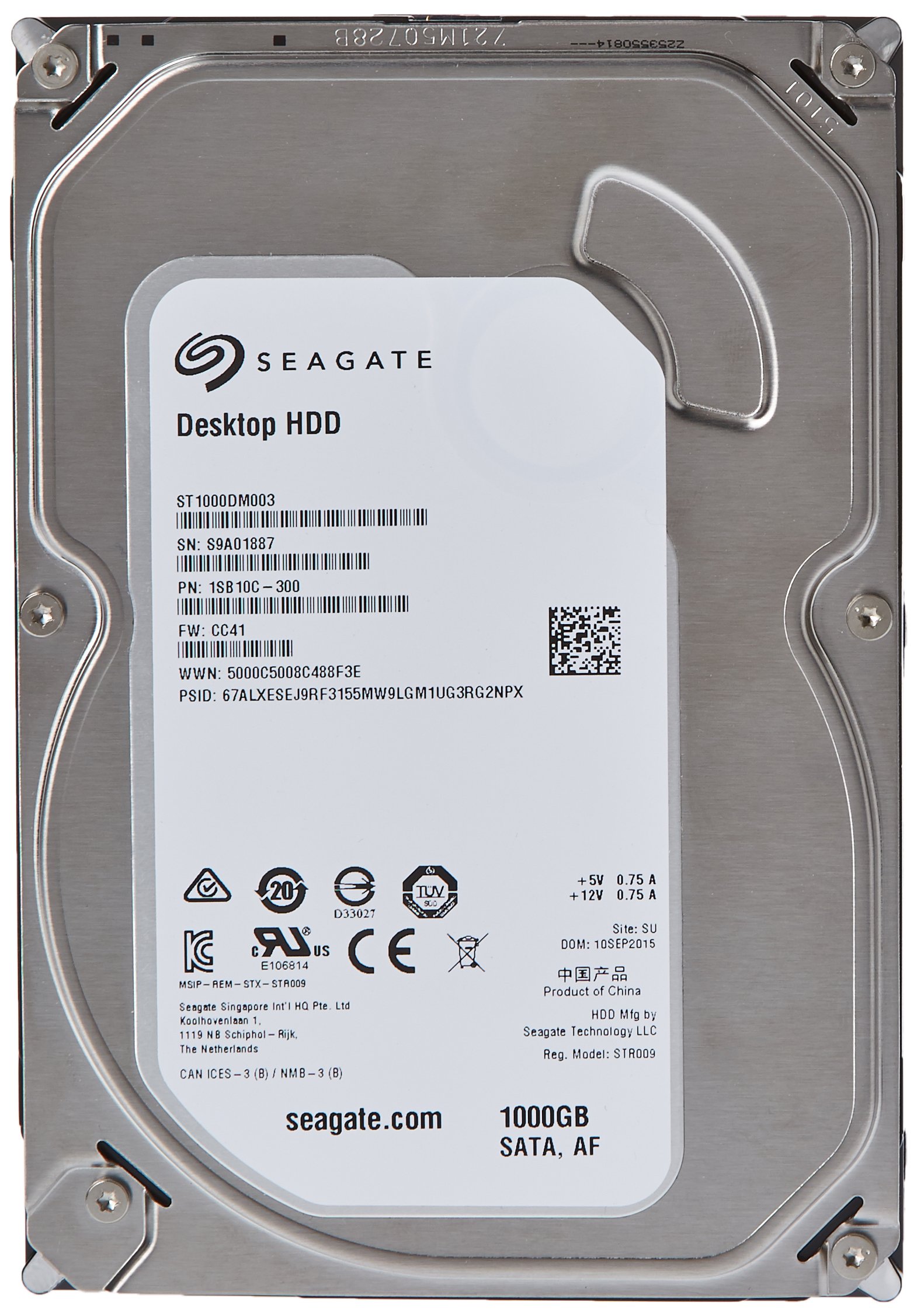 【メーカー名】シーゲイト(SEAGATE)【メーカー型番】【ブランド名】シーゲイト(SEAGATE)【商品説明】Barracuda 7200.14 3.5inch 1TB 64MB 7200rpm SATA6.0Gb/s ST1000DM0...