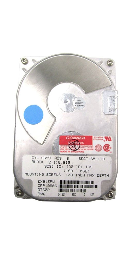 【メーカー名】CONNER【メーカー型番】【ブランド名】Conner【商品説明】CONNER 1GB SCSI HDD CFP1080S GTS03 8AS046 E51332・画像はイメージ写真ですので付属品など画像の通りではないこともご...