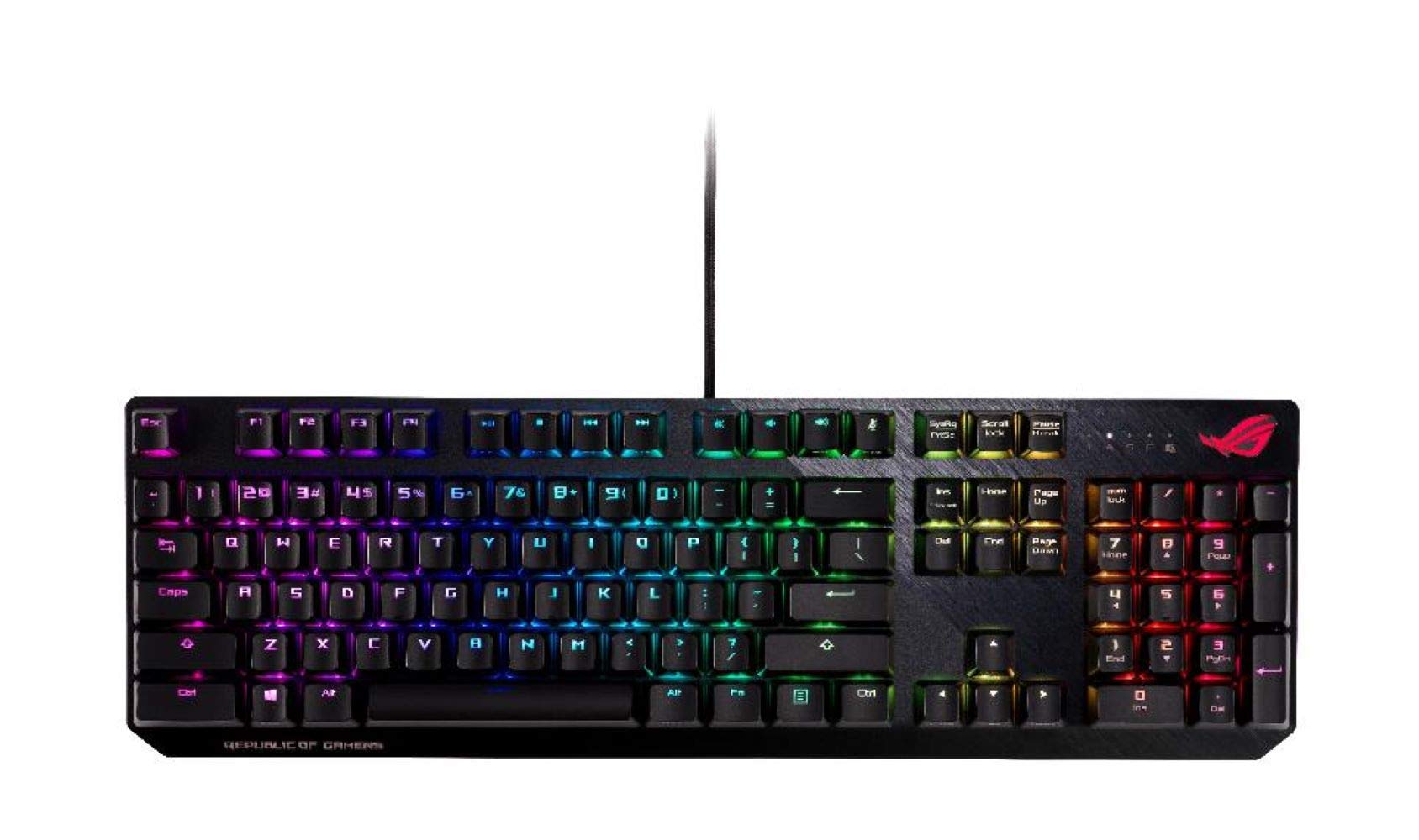 【メーカー名】ASUS【メーカー型番】【ブランド名】ASUS【商品説明】ASUS ゲーミングキーボード XA02 ROG STRIX SCOPE/RD/US_1 【赤軸】 / Aura Sync/silver WASD 搭載・画像はイメージ...