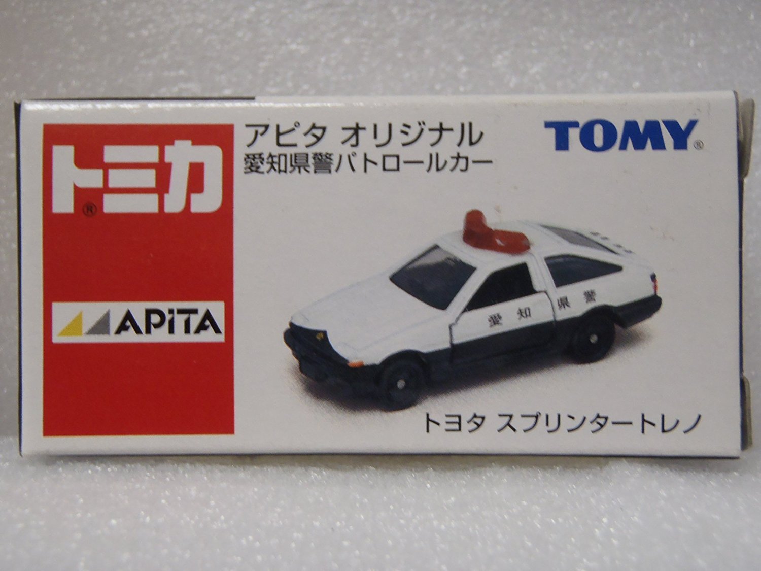 【メーカー名】【メーカー型番】【ブランド名】TOMY【商品説明】タカラ トミカ（TOMICA） TOMY アピタ　オリジナル　愛知県警パトロールカー　トレノ（ハチロク・86）・画像はイメージ写真ですので付属品など画像の通りではないこともござ...