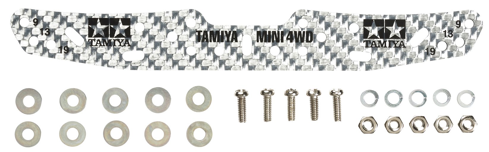 【メーカー名】タミヤ(TAMIYA)【メーカー型番】【ブランド名】タミヤ(TAMIYA)【商品説明】タミヤ ミニ四駆特別企画商品 HG カーボンマルチワイドステー 1.5mm/シルバー 95305・画像はイメージ写真ですので付属品など画像の...