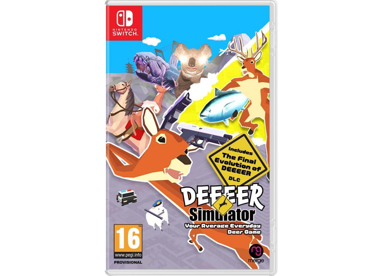 【メーカー名】PLAYISM【メーカー型番】【ブランド名】PLAYISM【商品説明】ごく普通の鹿のゲーム DEEEER Simulator 鹿フル装備エディション - Switch・画像はイメージ写真ですので付属品など画像の通りではないこと...