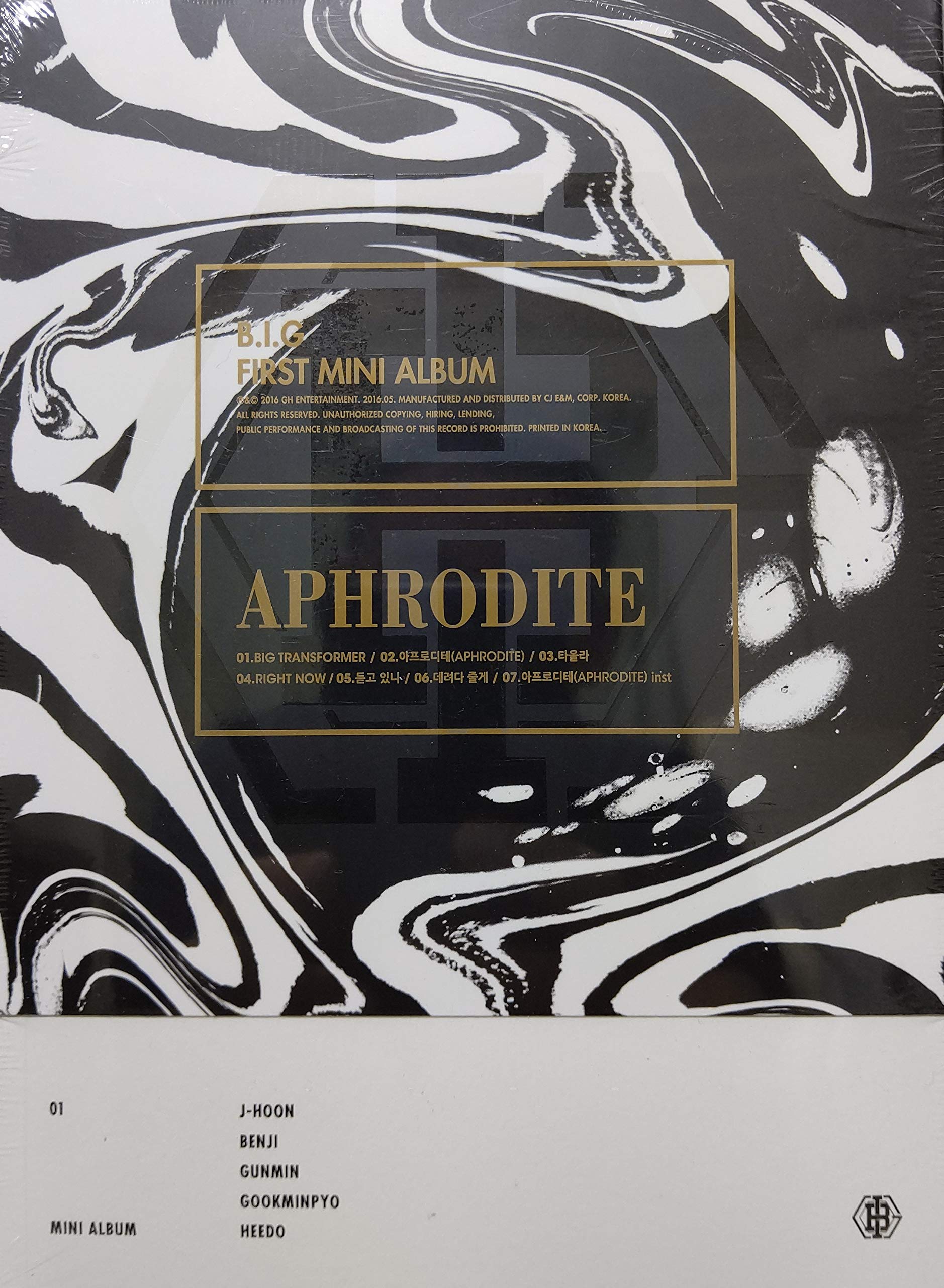 【メーカー名】CJ E&M【メーカー型番】【ブランド名】Cj E【商品説明】B.I.G 1stミニアルバム - Aphrodite・画像はイメージ写真ですので付属品など画像の通りではないこともございます。　付属品については商品タイトルに記載...