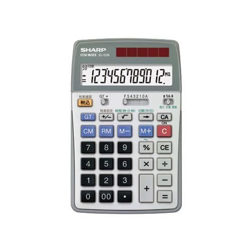 【メーカー名】シャープ(SHARP)【メーカー型番】【ブランド名】シャープ(SHARP)【商品説明】EL-G36 シャープ 学校用電卓・画像はイメージ写真ですので付属品など画像の通りではないこともございます。　付属品については商品タイトルに...