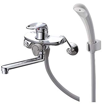 【商品名】三栄水栓 【バス用混合栓(寒冷地仕様)】 シングルシャワー混合栓 ホワイトシャワヘッド・吐水パイプの長さ170mm(寒冷地仕様) SK1710K【メーカー名】三栄水栓【メーカー型番】SK1710K【ブランド名】三栄水栓製作所（SA...